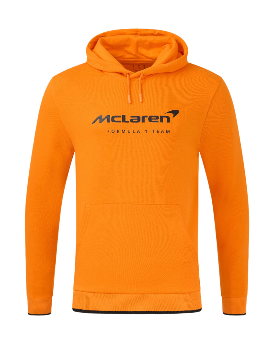 McLaren F1 Core Essentials Logo Hoodie - Papaya/Green/Pink/Black – CMC Motorsports®