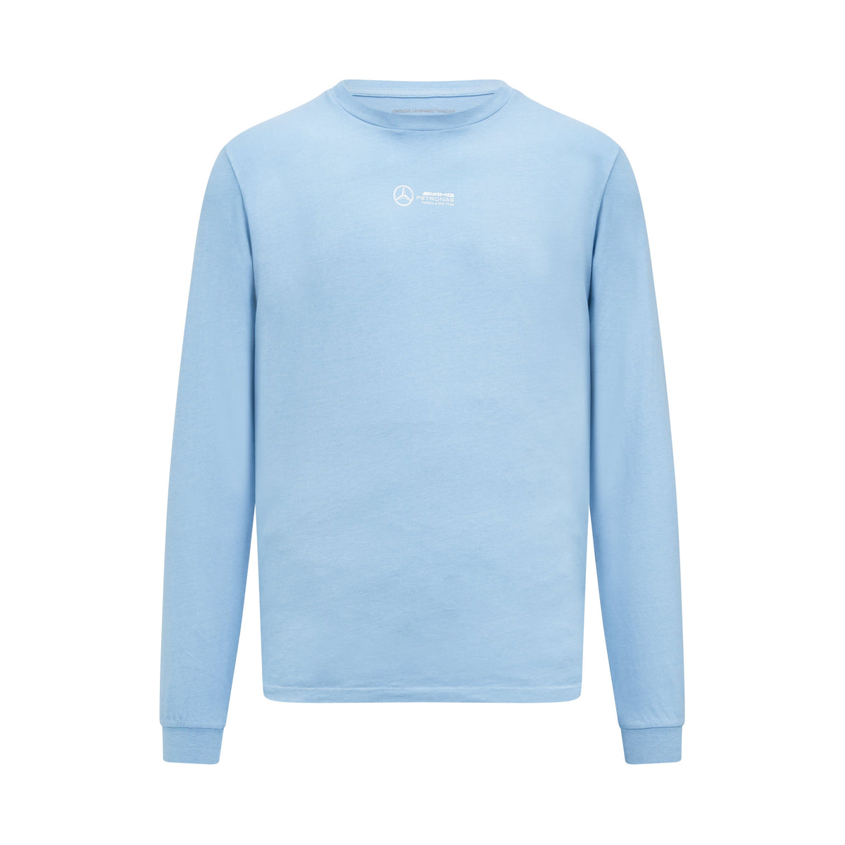 Mercedes AMG Petronas F1 Long Sleeve Retro T-Shirt - Mint/Lilac/Blue ...