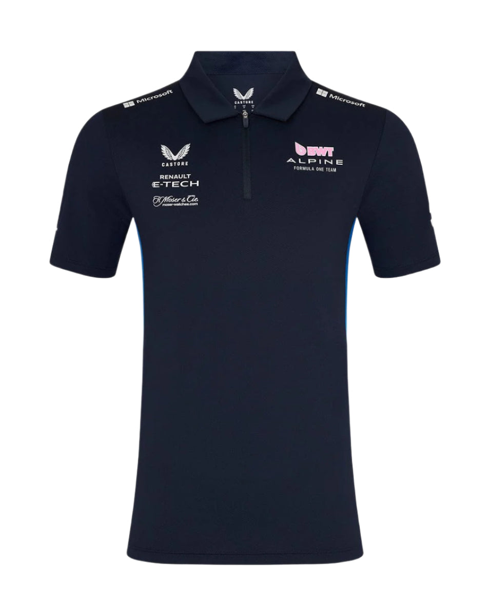 Alpine Racing F1 2025 Men's Team Polo Shirt- Navy – CMC Motorsports®